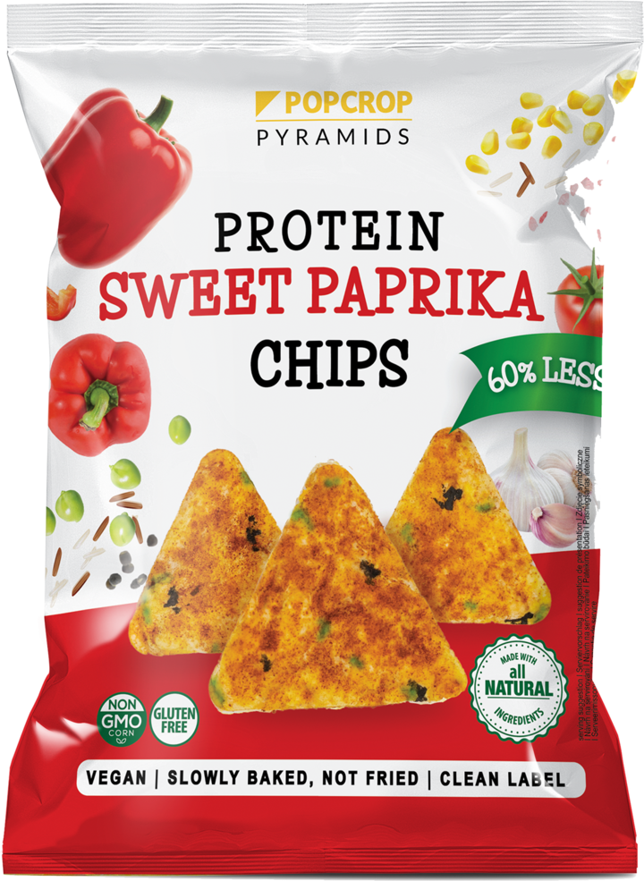 POP CROP, chipsy proteinowe, Słodka Papryka, 60 g | Drogeria Rossmann.pl