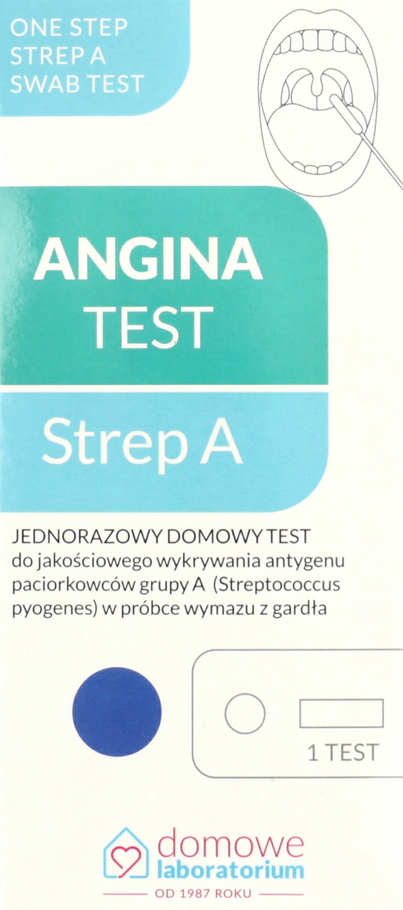 DOMOWE LABORATORIUM, test Angina, strep A, 1 szt. | Drogeria Rossmann.pl