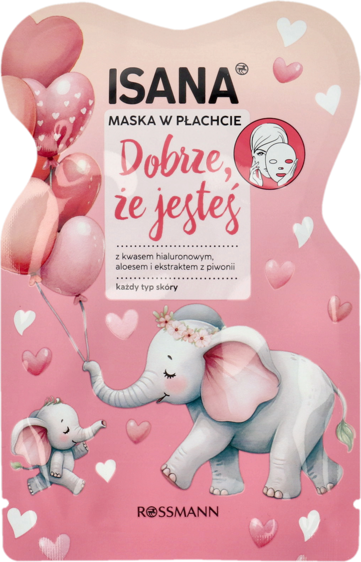 ISANA, , maska w płachcie, Dobrze, że jesteś, 1 szt. | Drogeria Rossmann.pl
