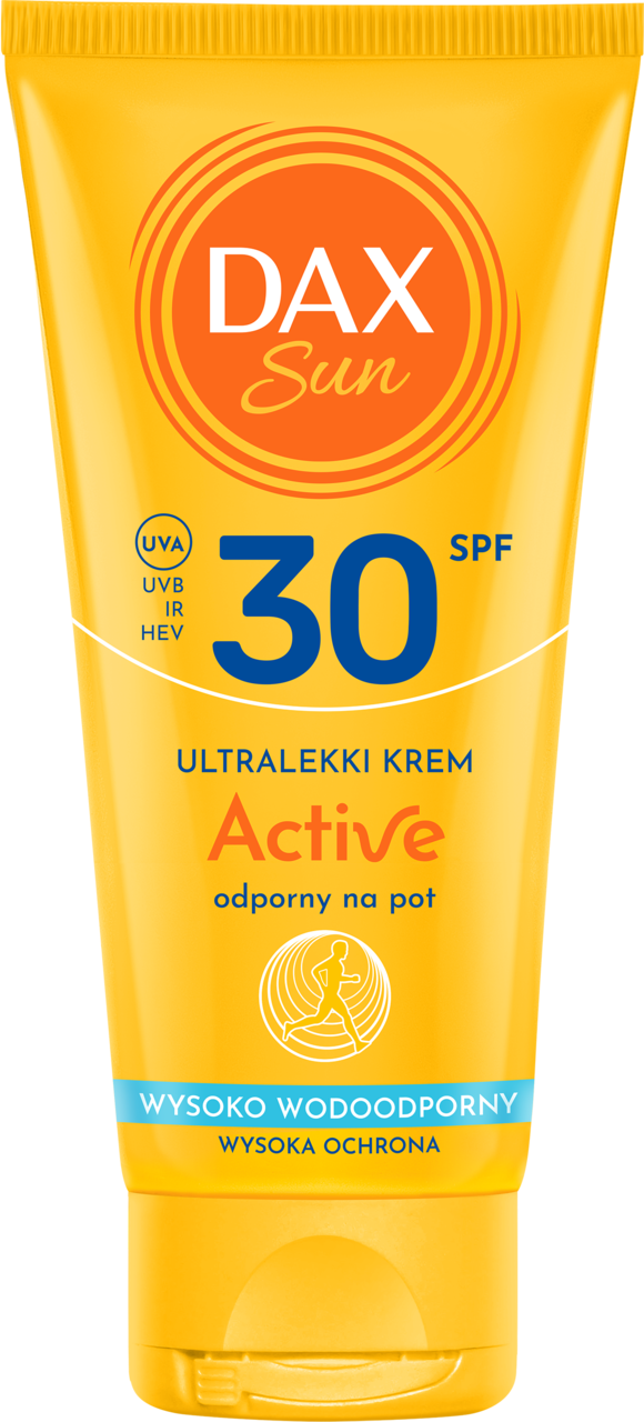 DAX SUN, Active , krem ochronny, ultralekki, wysoko wodoodporny, SPF 30 ...