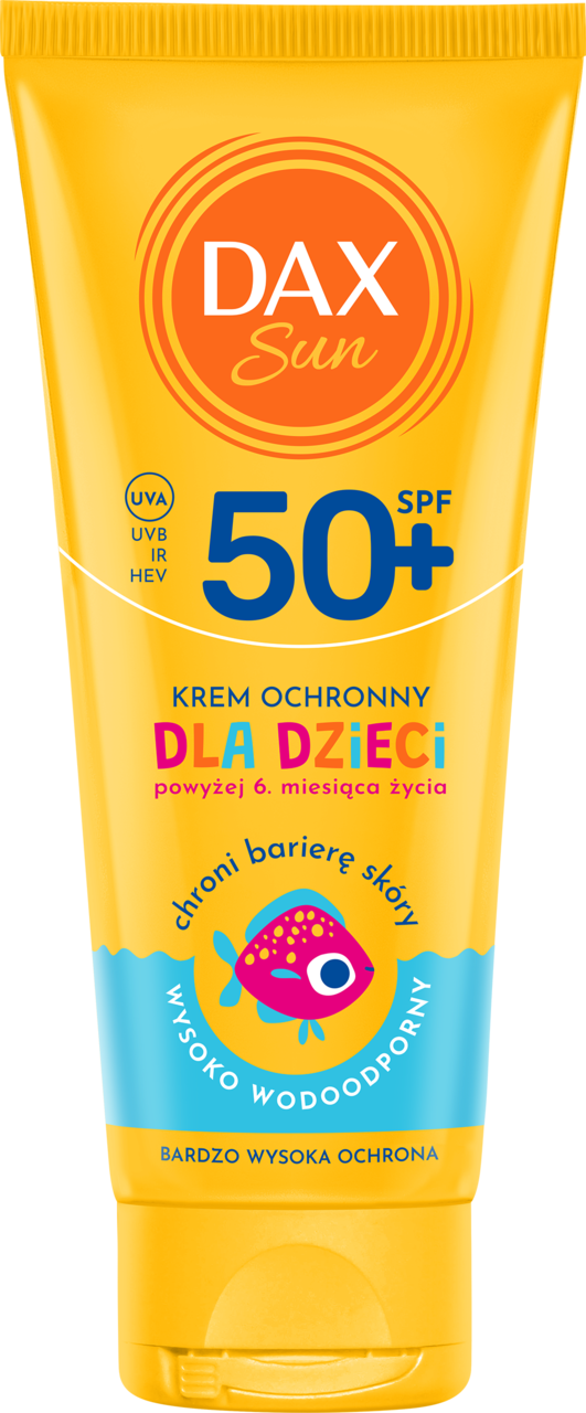 DAX SUN, , krem ochronny dla dzieci, wodoodporny, SPF 50+, 75 ml ...