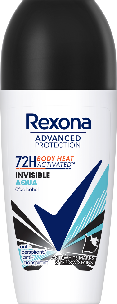 REXONA, Advanced Protection Invisible Aqua, antyperspirant w kulce, 72h ...