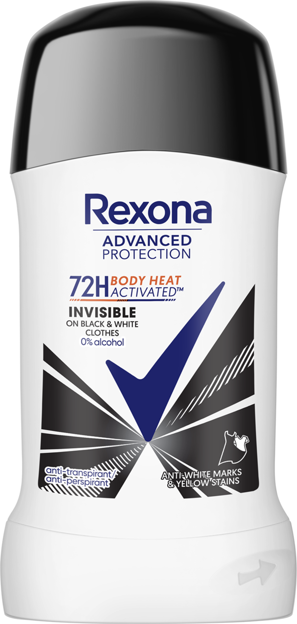 REXONA, Advanced Protection Invisible Black & White, antyperspirant w ...