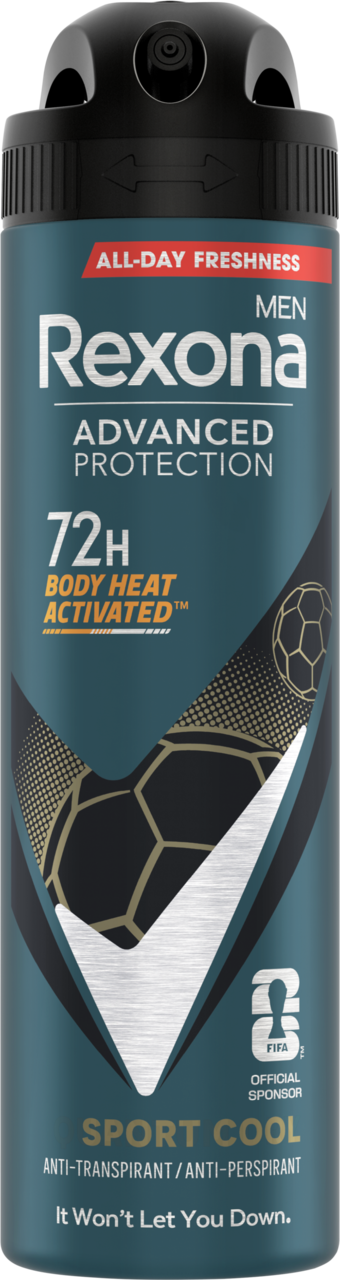 REXONA MEN, Advanced Protection Sport Cool, antyperspirant w sprayu ...