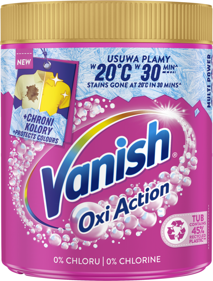 VANISH, Oxi Action , odplamiacz w proszku do tkanin kolorowych i białych, 970 g | Drogeria ...