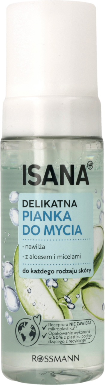 ISANA, pianka do mycia twarzy, łagodna, 165 ml | Drogeria Rossmann.pl