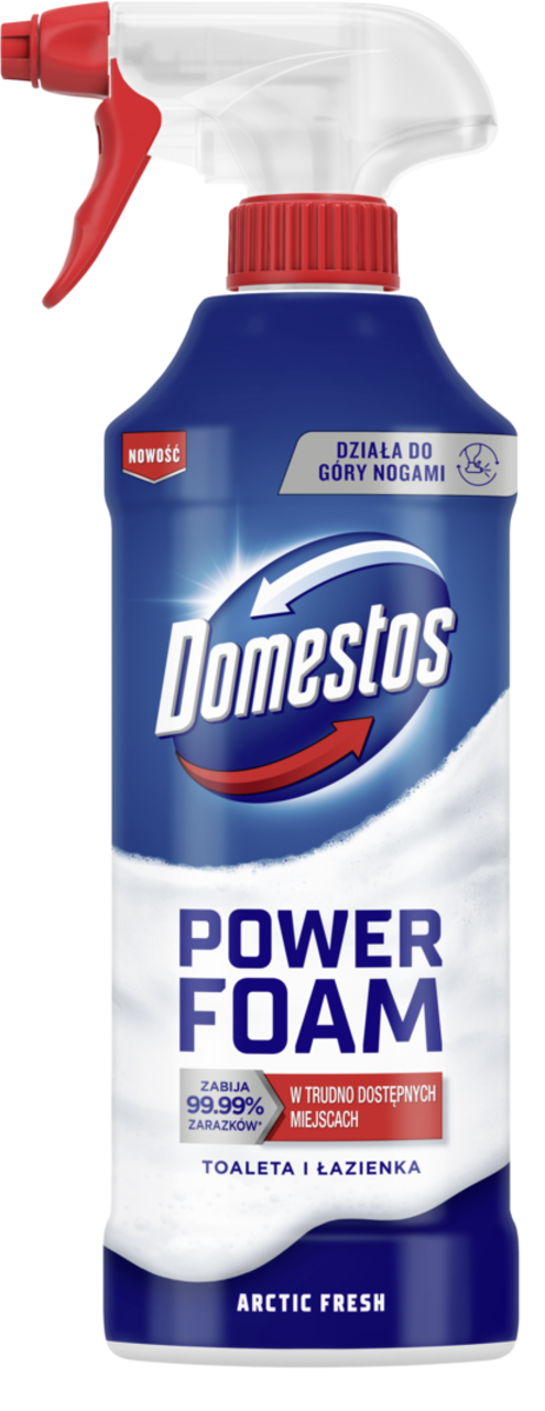 DOMESTOS, Power Foam , płyn do czyszczenia toalety, Arctic Fresh, 435 ml | Drogeria Rossmann.pl