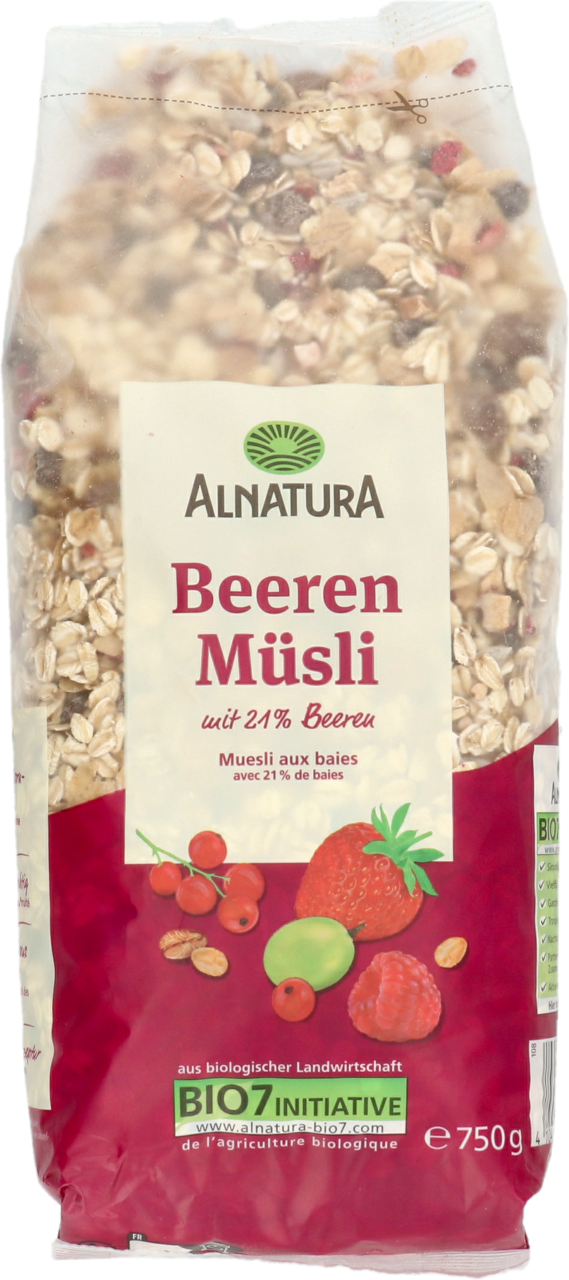 ALNATURA, , Bio musli z owocami jagodowymi, 750 g | Drogeria Rossmann.pl