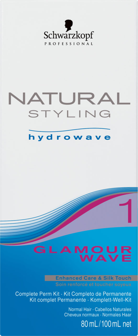 SCHWARZKOPF PROFESSIONAL NATURAL STYLING, Hydrowave , płyn do trwałej ondulacji, nr 1, 80 ml ...