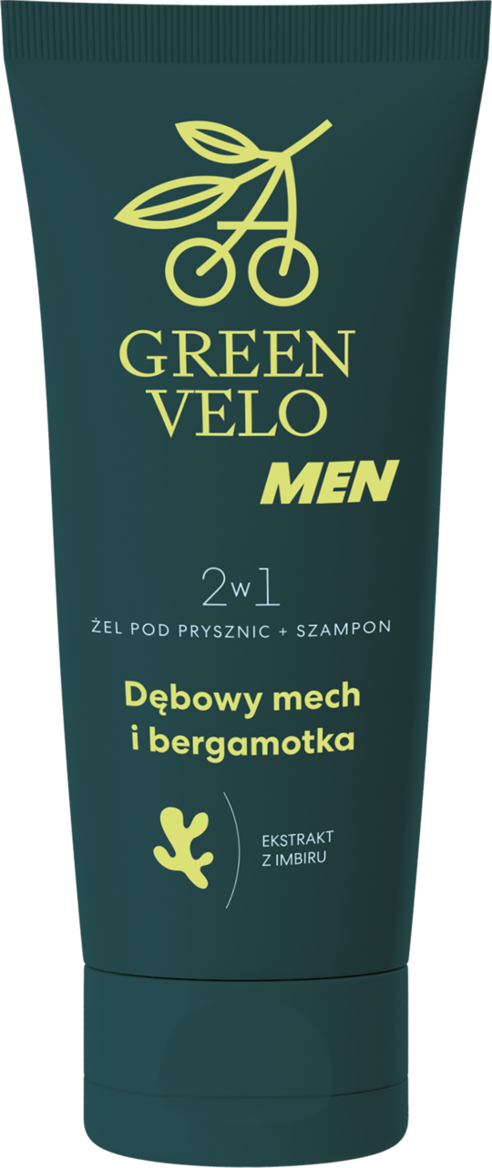 GREEN VELO, , żel pod prysznic dla mężczyzn 2w1, dębowy mech i bergamotka, 250 ml | Drogeria ...