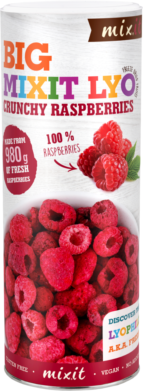 MIXIT, maliny liofilizowane, 140 g | Drogeria Rossmann.pl