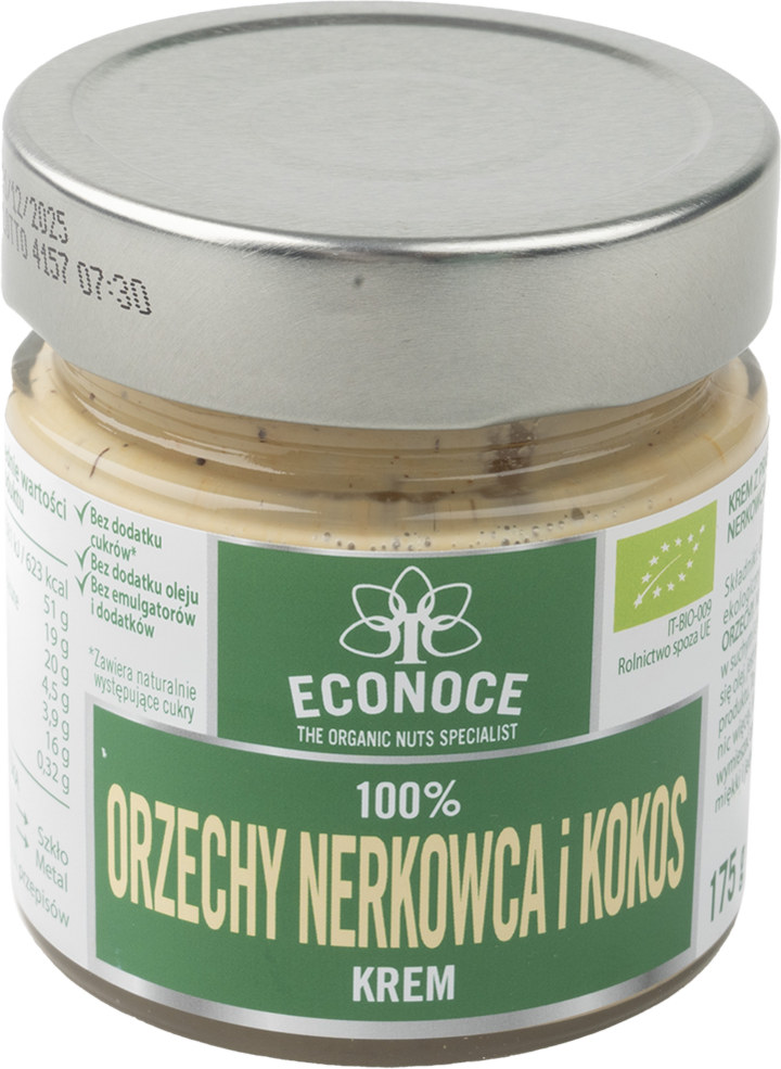 ECONOCE, krem 100% z nerkowców i kokosa,, 175 g | Drogeria Rossmann.pl
