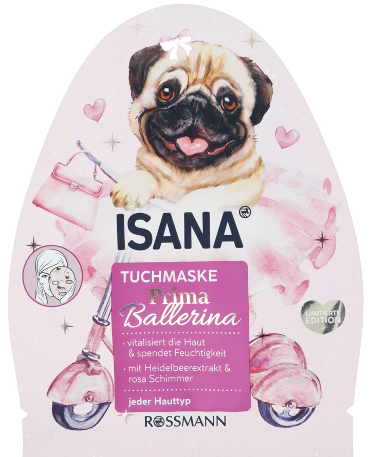ISANA, maska w płachcie, Prima Ballerina, 1 szt. | Drogeria Rossmann.pl