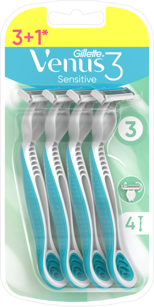 GILLETTE VENUS, 3 Sensitive, maszynki do golenia, 3-ostrzowe ...