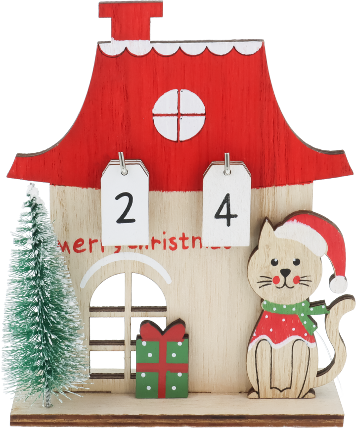 ELOY, dekoracja świąteczna, drewniana, domek, 1 szt. | Drogeria Rossmann.pl