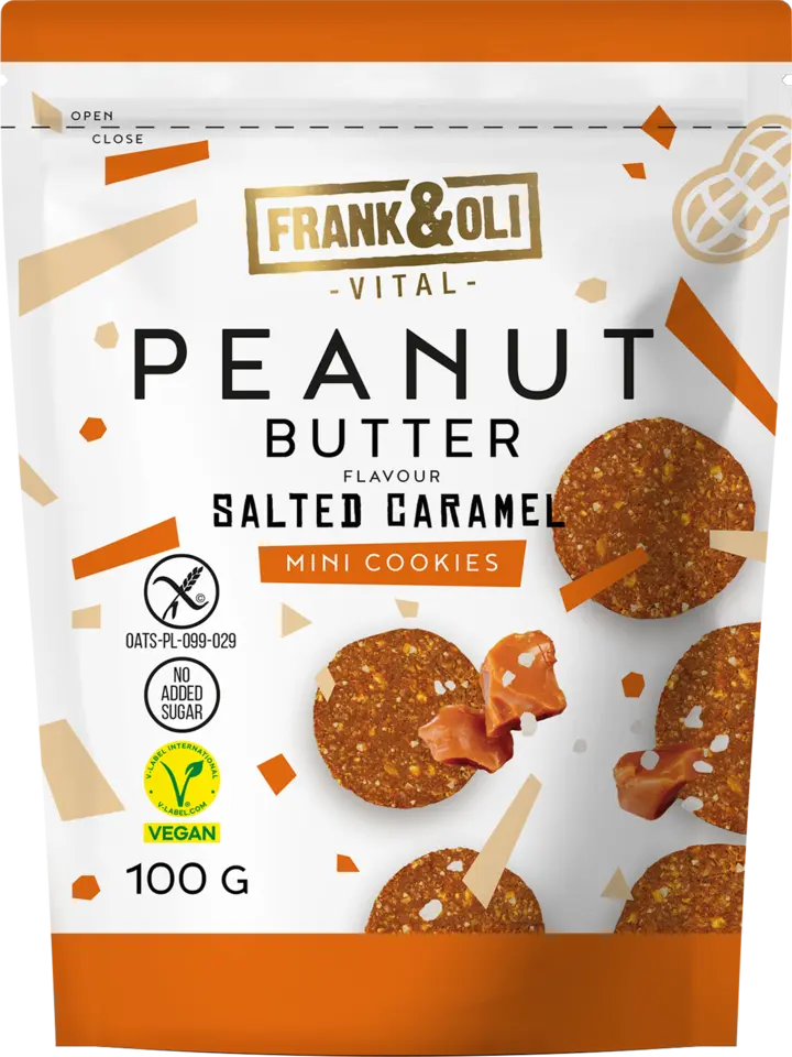 FRANK & OLI, Vital Peanut Butter, ciastka miękkie, o smaku słonego ...