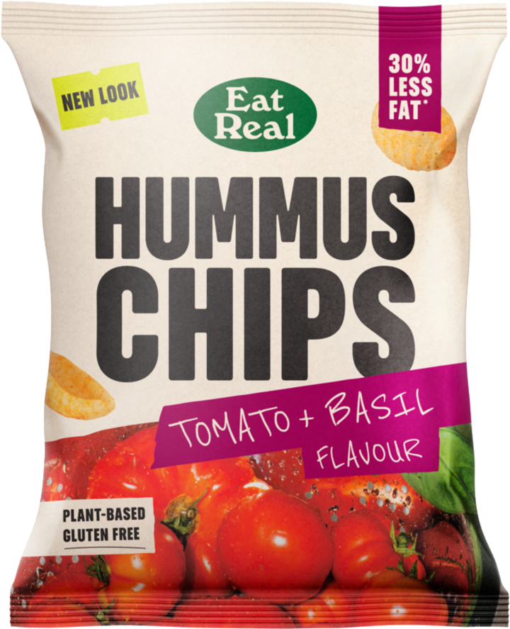 EAT REAL, , chrupki z ciecierzycy, Pomidor i Bazylia, 45 g | Drogeria ...