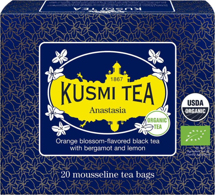 KUSMI TEA, herbata czarna z bergamotką i cytrusami, Bio, 40 g ...