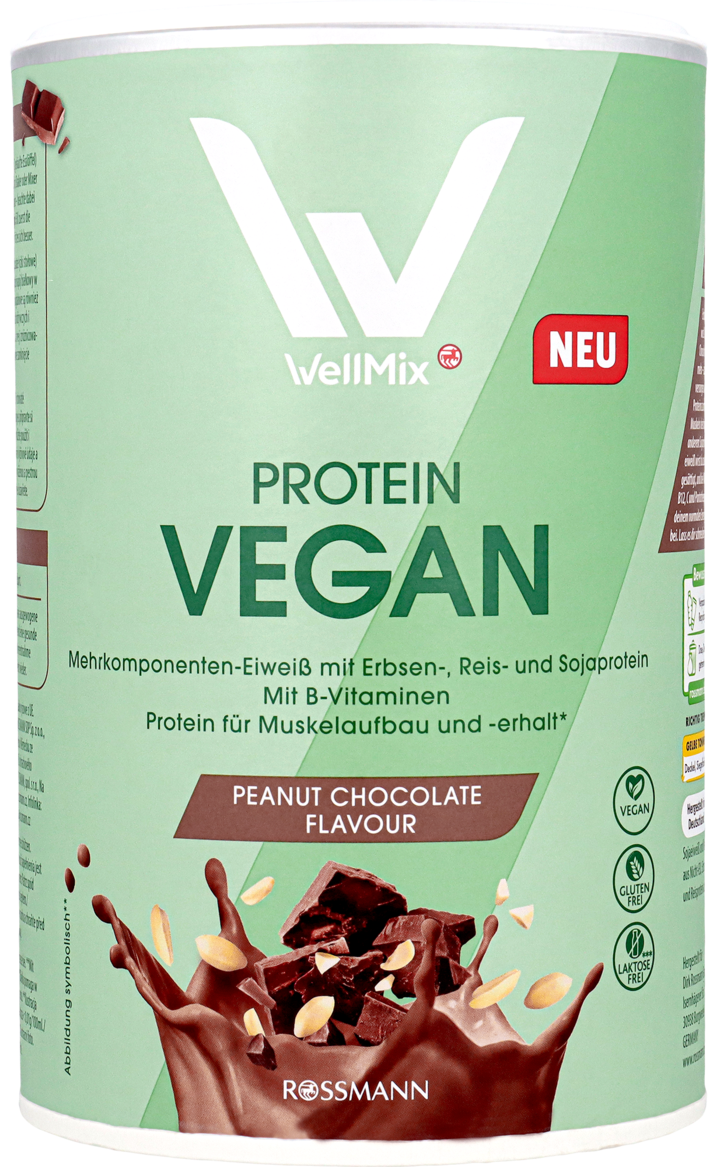 WELLMIX, Protein Vegan , napój białkowy, Peanut Chocolate, 300 g ...