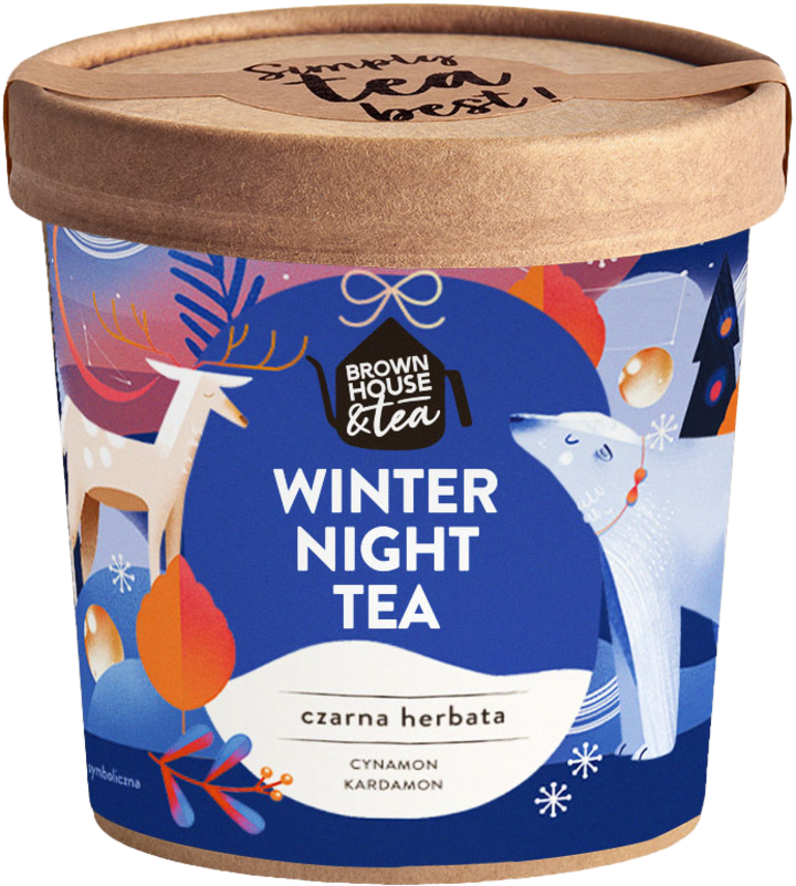 BROWN HOUSE & TEA, , herbata czarna z cynamonem i kardamonem, 40 g ...