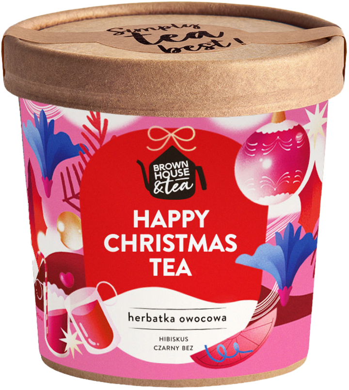 BROWN HOUSE & TEA, , herbata owocowa, z hibiskusem i czarnym bzem, 50 g ...