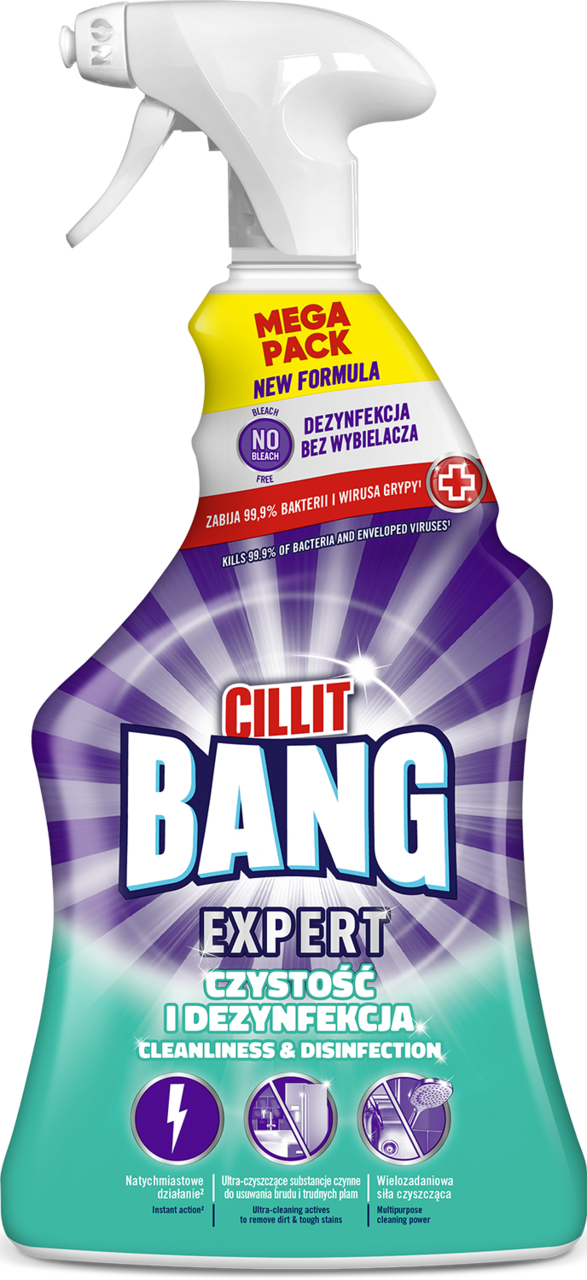 CILLIT BANG, Expert Czystość i Dezynfekcja, spray do czyszczenia ...