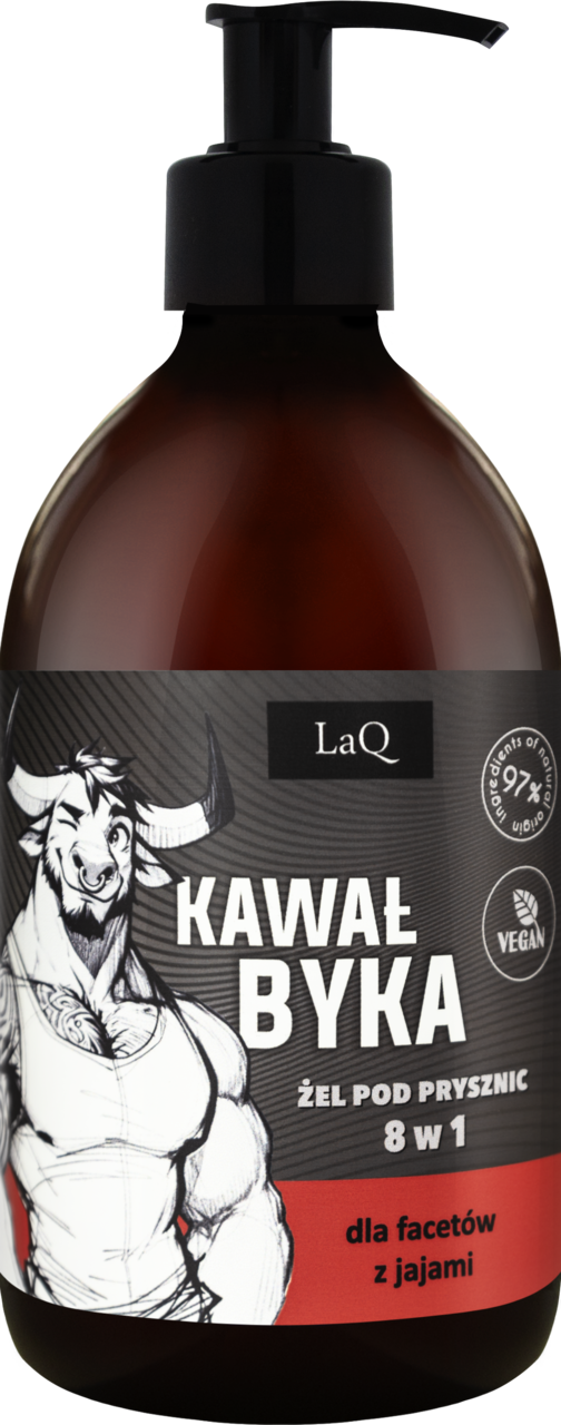 LAQ, Kawał Byka , żel pod prysznic, 8w1, dla facetów z jajami, 500 ml | Drogeria Rossmann.pl