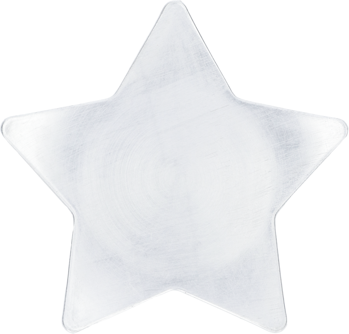ELOY, Christmas , talerz plastikowy, Gwiazda, srebrny, śr. 24cm, 1 szt ...
