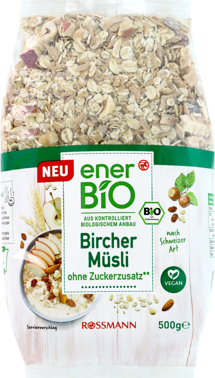 ENERBIO, musli, Birchera, 500 ml | Drogeria Rossmann.pl