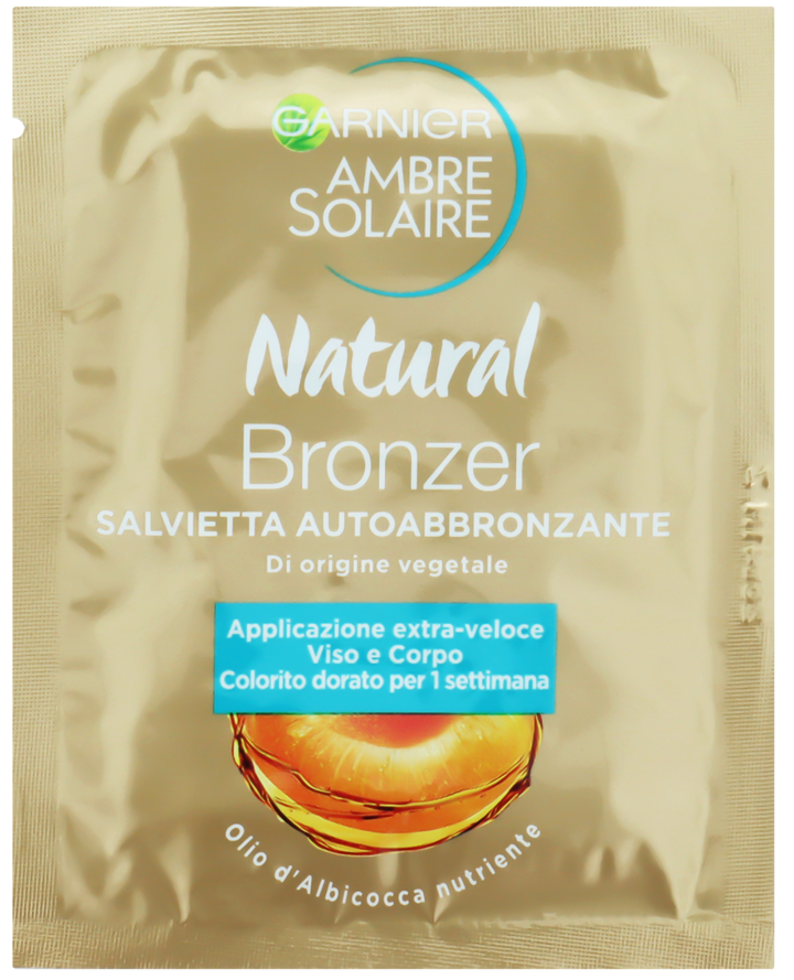 GARNIER AMBRE SOLAIRE, Natural Bronzer , chusteczka do twarzy ...