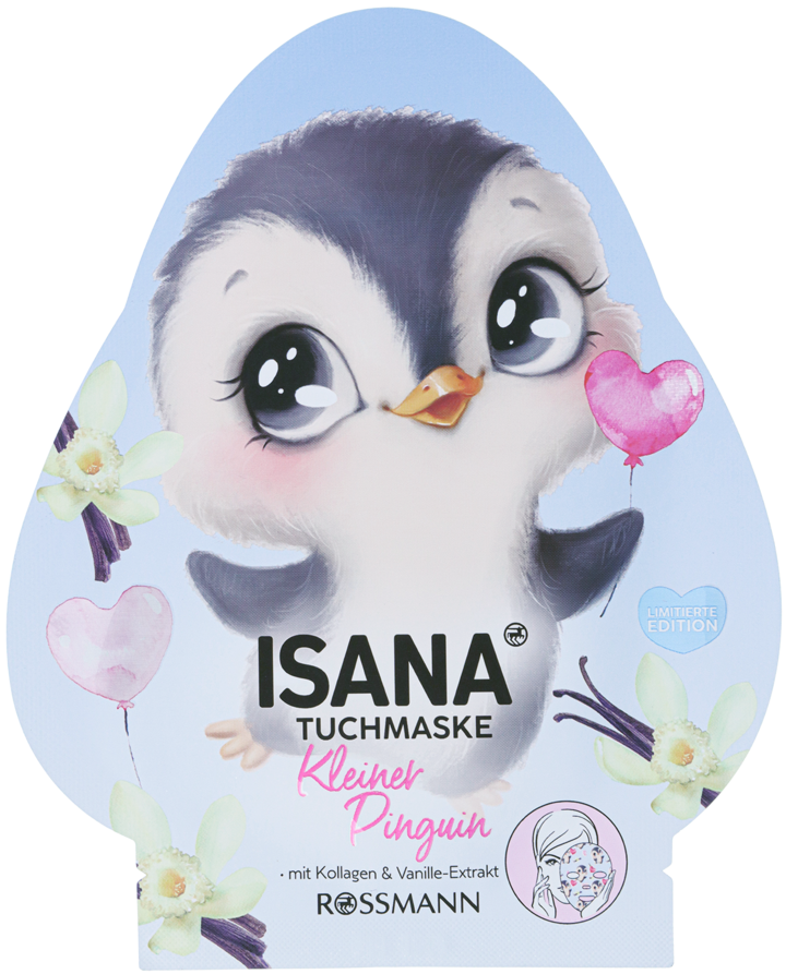 ISANA, , maska do twarzy, Pingwin, 1 szt. | Drogeria Rossmann.pl