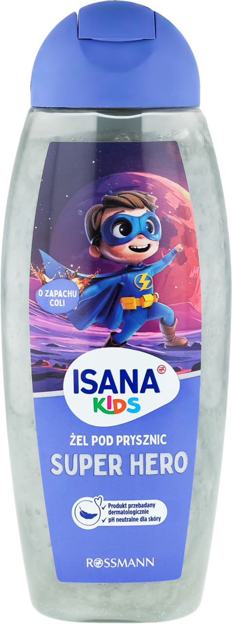 ISANA KIDS, żel pod prysznic, Super Hero, o zapachu Coli, 300 ml ...