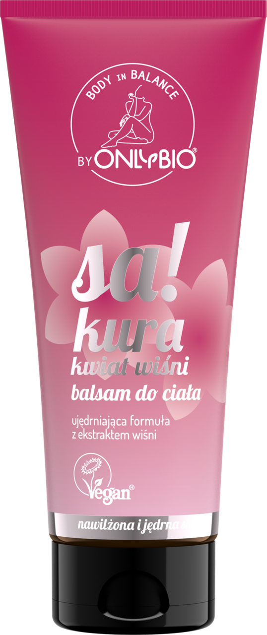 ONLYBIO BODY IN BALANCE, balsam do ciała, ujędrniający, Sakura Kwiat ...