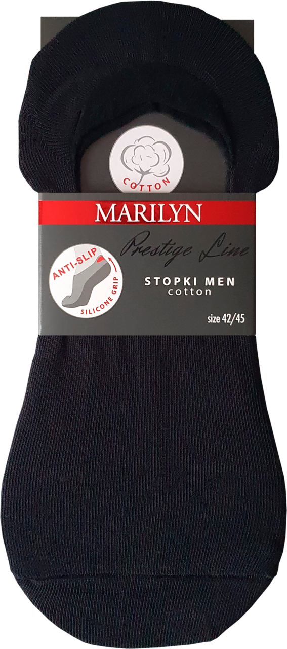 MARILYN, Prestige Line , stopki męskie, Cotton, Czarne, rozm. 42-45, 1 ...
