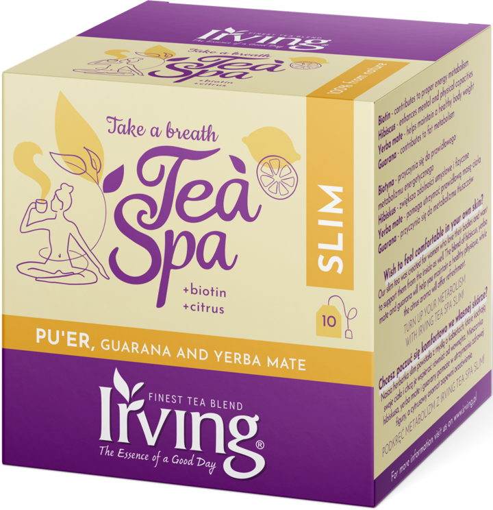 IRVING, Tea Spa Slim, herbata Pu-erh z hibiskusem, yerba mate i guaraną ...