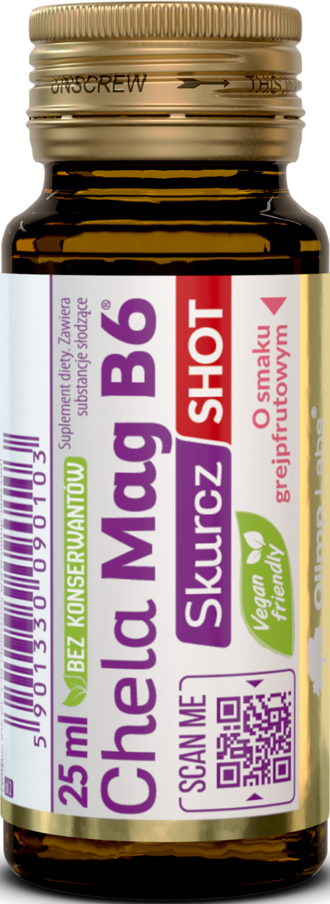 OLIMP LABS, Chela-Mag B6 Skurcz, shot o smaku Grejpfrutowym, suplement ...