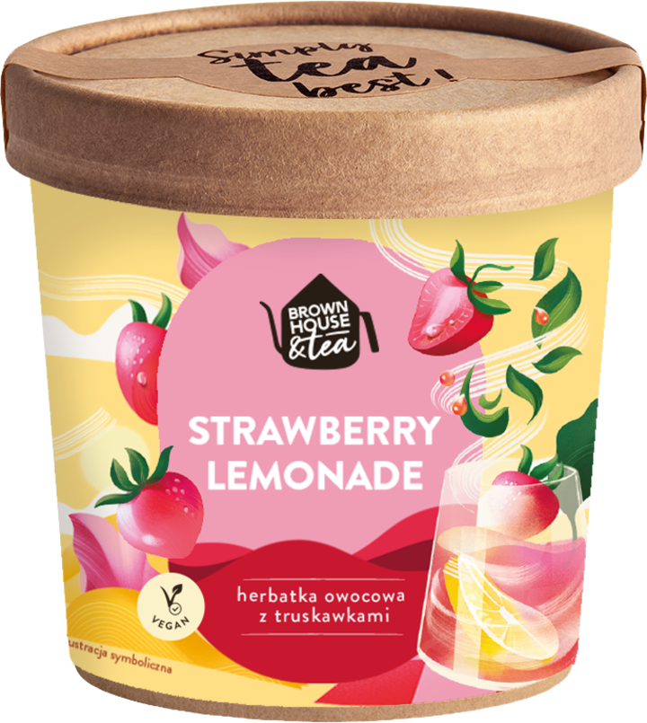 BROWN HOUSE & TEA, herbata owocowa z truskawkami, 50 g | Drogeria ...