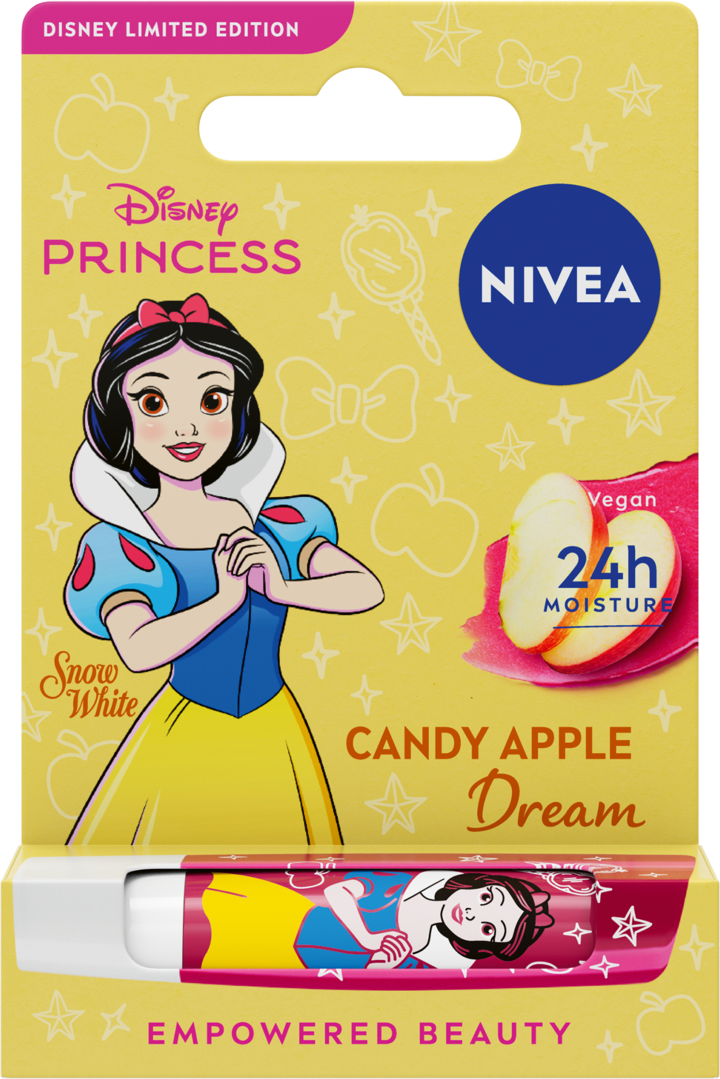 NIVEA, Disney Princess, pomadka do ust, pielęgnująca, Candy Apple, 4,8 ...