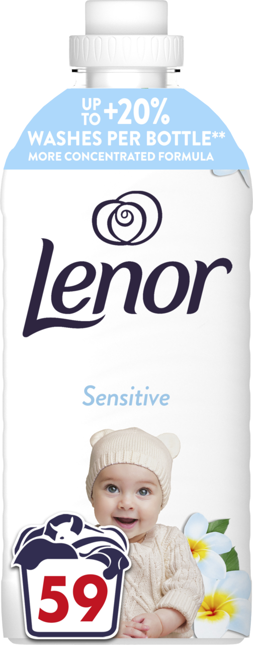 LENOR, Sensitive , płyn do płukania tkanin, 1,239 l | Drogeria Rossmann.pl