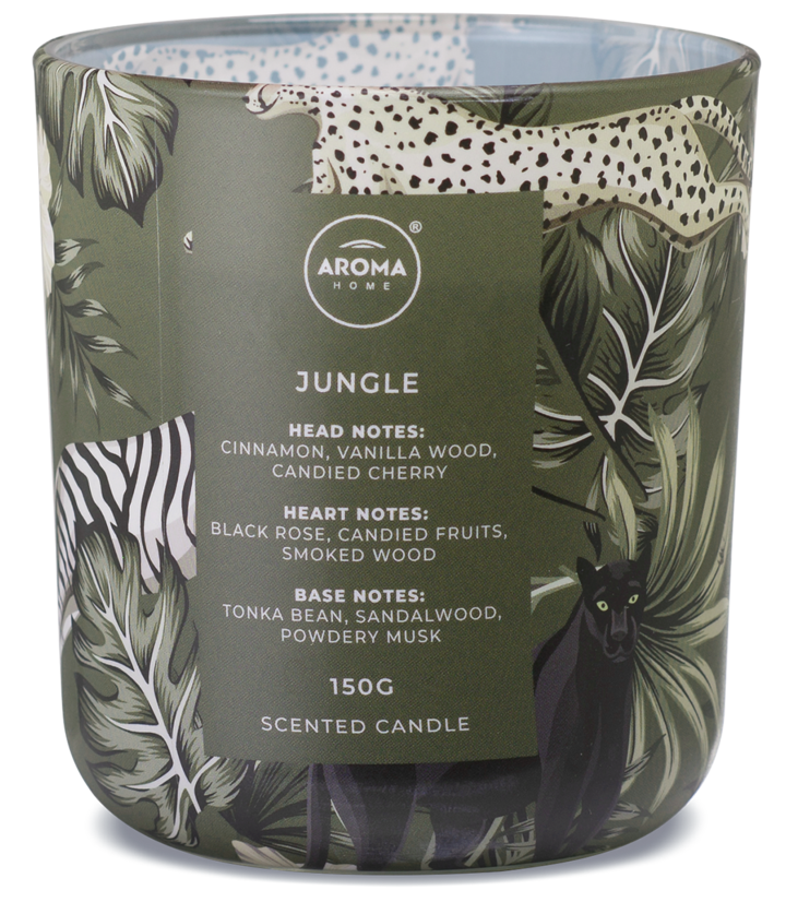 AROMA HOME, Wild , świeca zapachowa w szkle, Jungle, 150 g | Drogeria ...