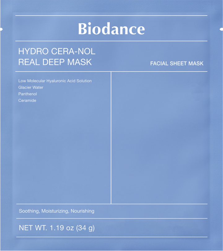 BIODANCE, Hydro Cera-Nol Real Deep, maska w płachcie, hydrożelowa ...