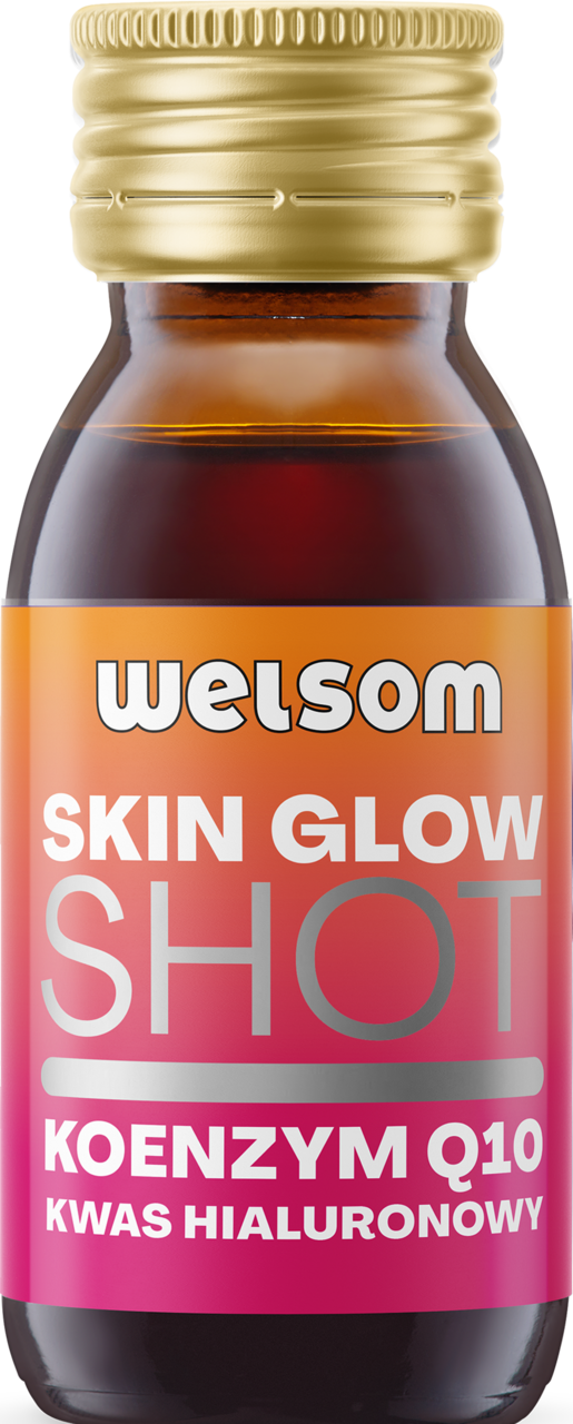 WELSOM, Skin Glow Shot , napój typu shot, Koenzym Q10, Kwas Hialuronowy ...