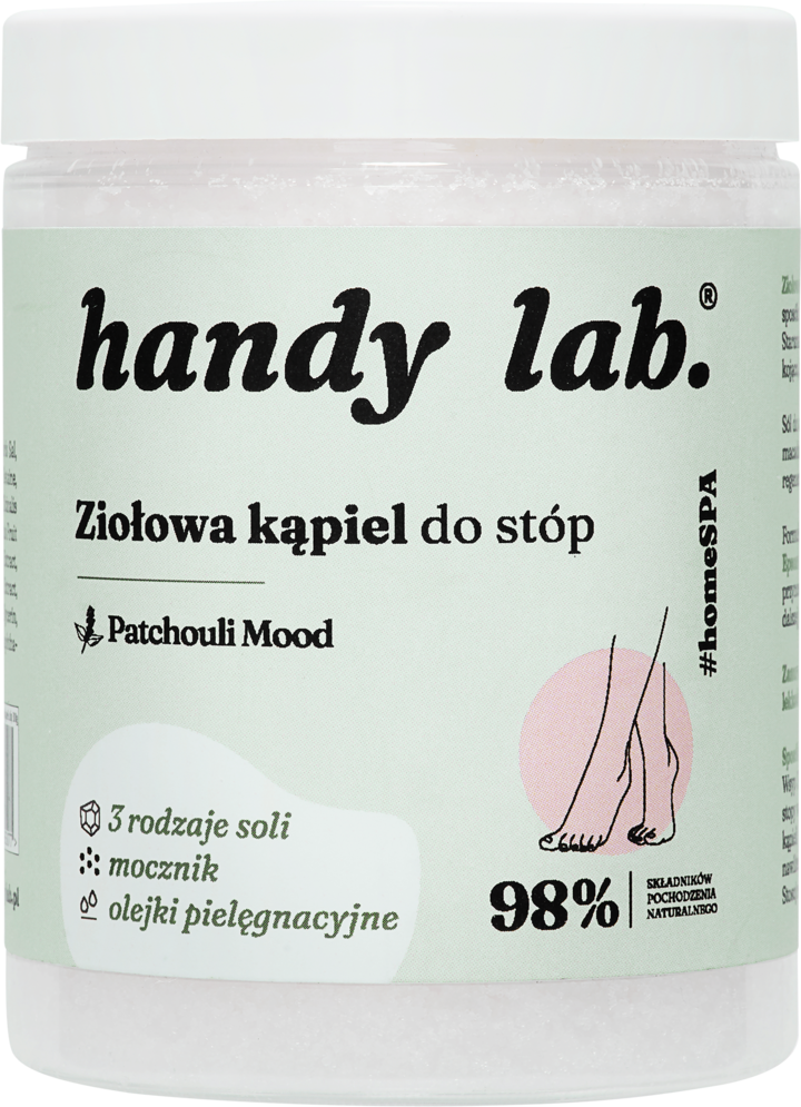 HANDY LAB., sól do kąpieli stóp, Ziołowa, 300 g | Drogeria Rossmann.pl