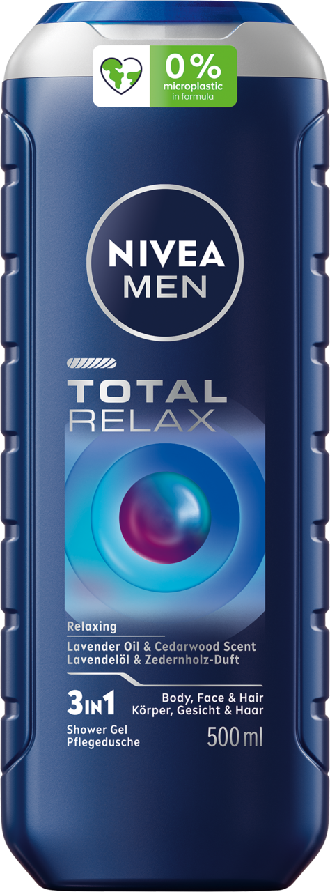 NIVEA MEN, Total Relax , żel pod prysznic, 3w1, Lavender Oil ...