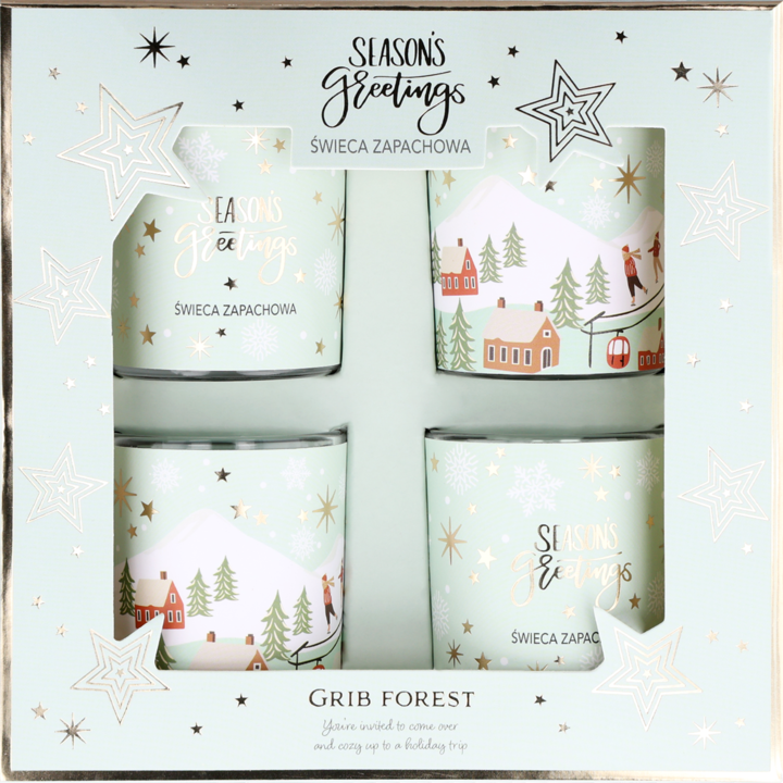 Świece zapachowe, Grib Forest, 4x40 g | Drogeria Rossmann.pl