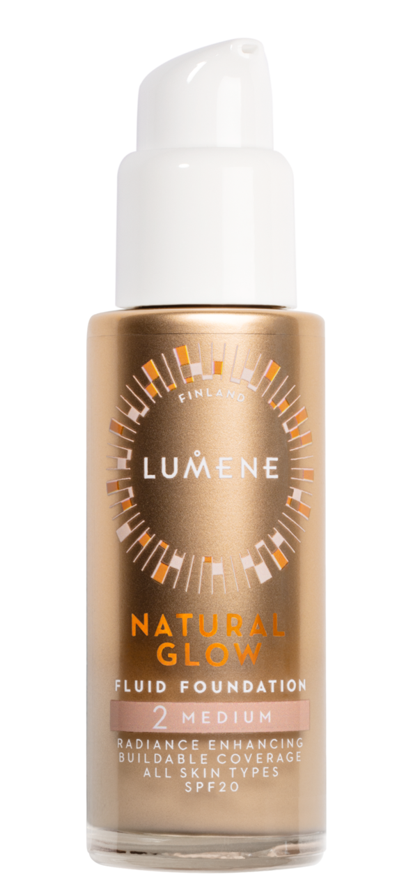 LUMENE, Natural Glow , podkład do twarzy, rozświetlający, SPF 20, nr 2 ...