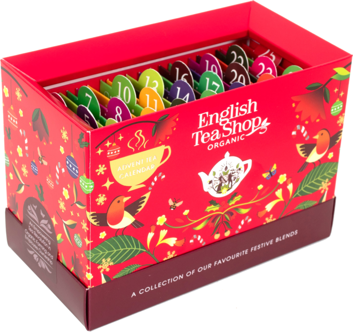 ENGLISH TEA SHOP, Organic , kalendarz adwentowy z herbatami, 44,5g, 24 ...