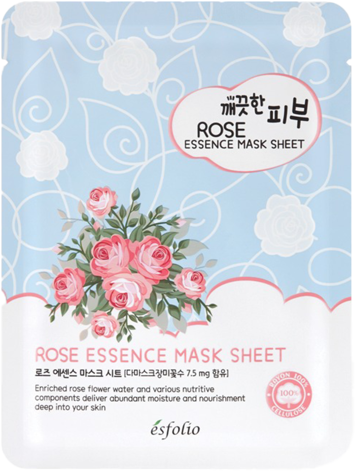 ESFOLIO, Rose , maska w płachcie, kojąca, 25 ml | Drogeria Rossmann.pl
