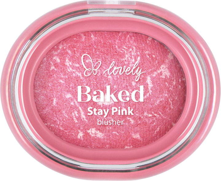 LOVELY, Stay Pink , róż do policzków, rozświetlający, wypiekany, nr 02 ...