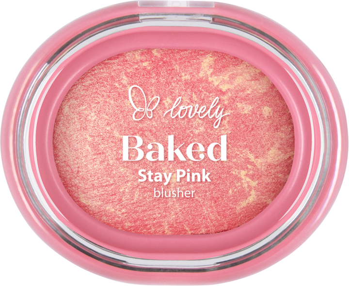 LOVELY, Stay Pink , róż do policzków, rozświetlający, wypiekany, nr 04 ...